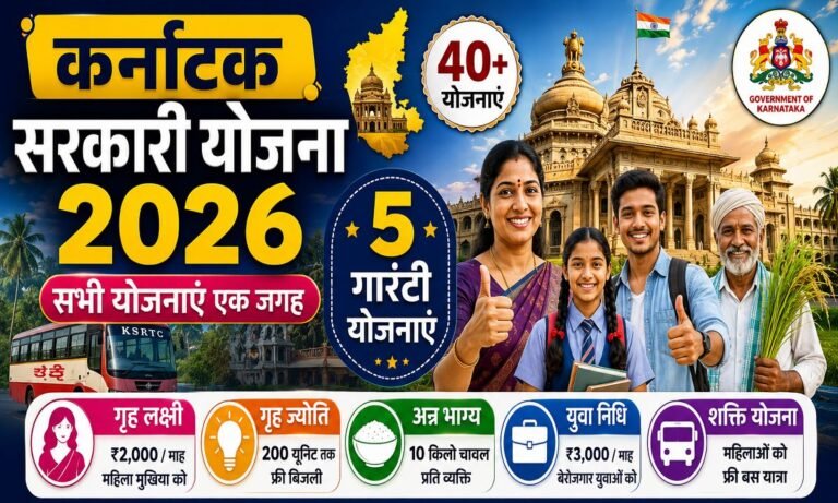 Karnataka Sarkari Yojana 2026 List – सभी योजनाएं Apply Online